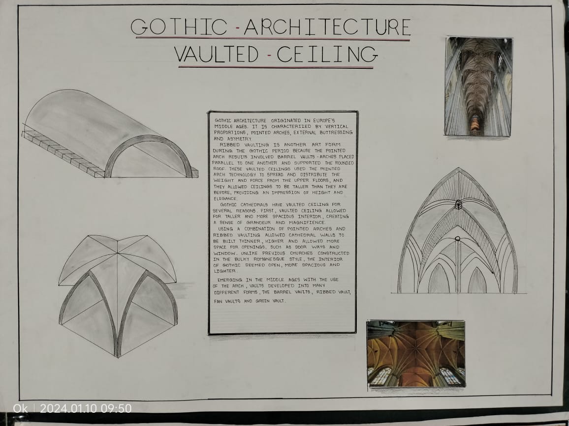 Class Work – The principle of the Gothic architecture is infinity made ...